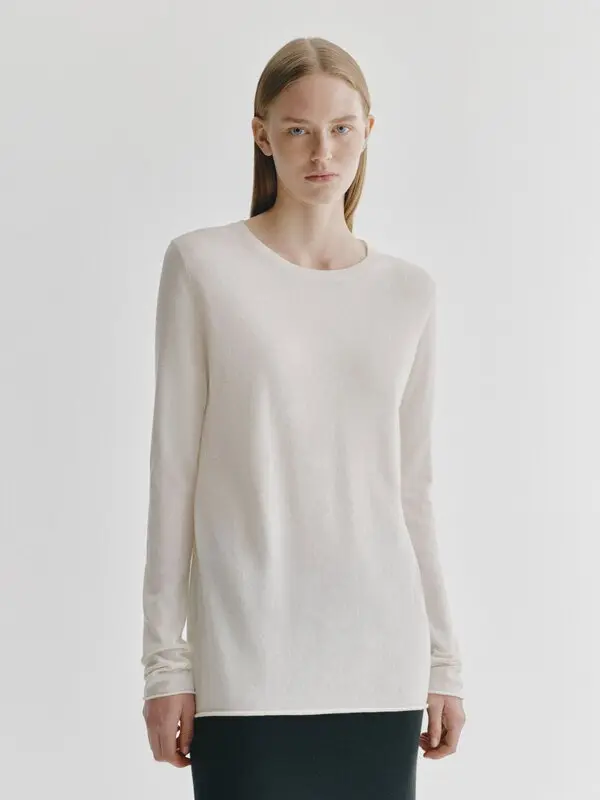LISA YANG The Maurie Sweater - Salt