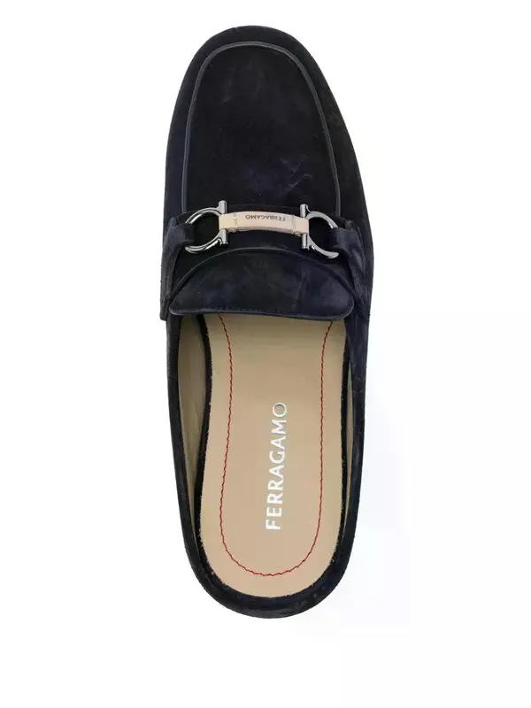 FERRAGAMO Logo Loafers - Blue