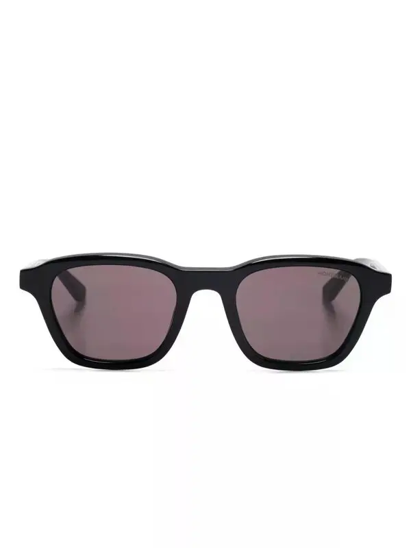 Montblanc Square-frame Sunglasses - Black