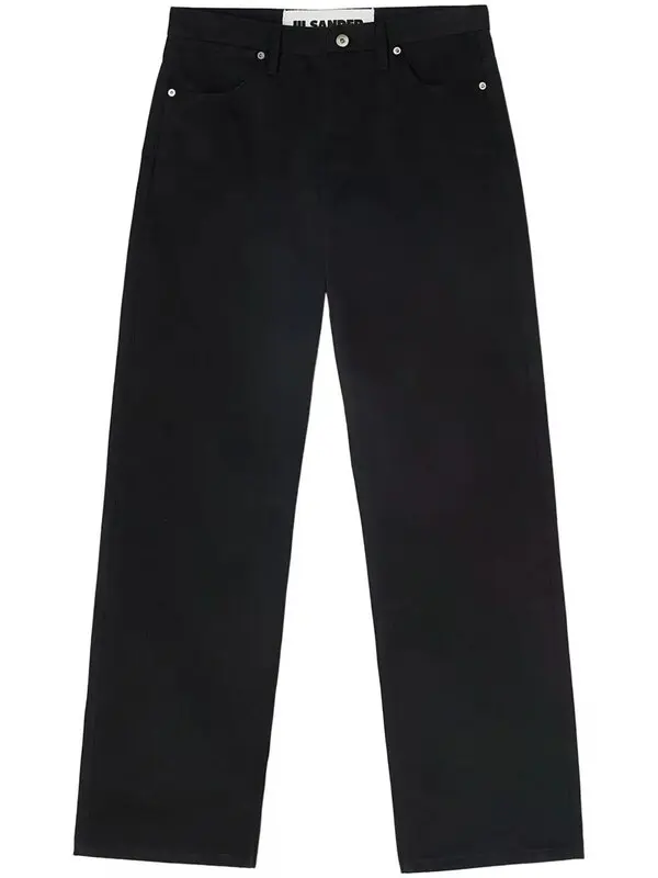 JIL SANDER Loose Fit Jeans - Black