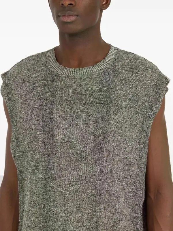 MAISON MARGIELA Chiné-knit Tank Top