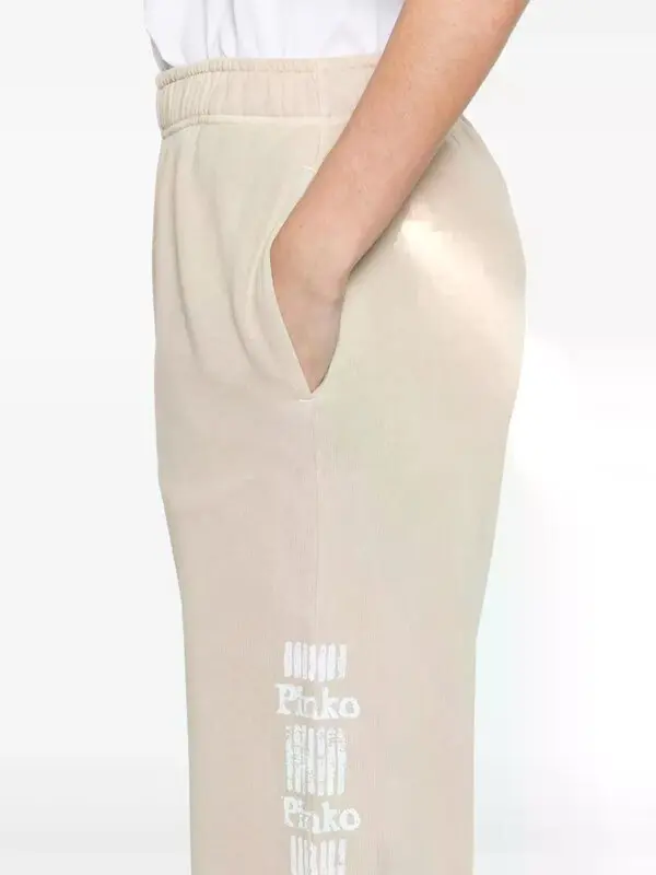 Pinko Logo-print Track Pants - Neutrals