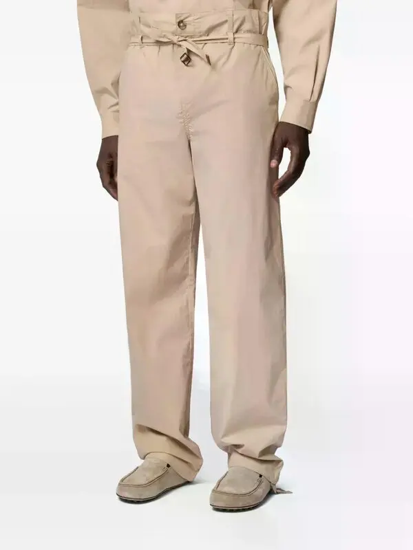 TOD'S Belted Straight-leg Trousers