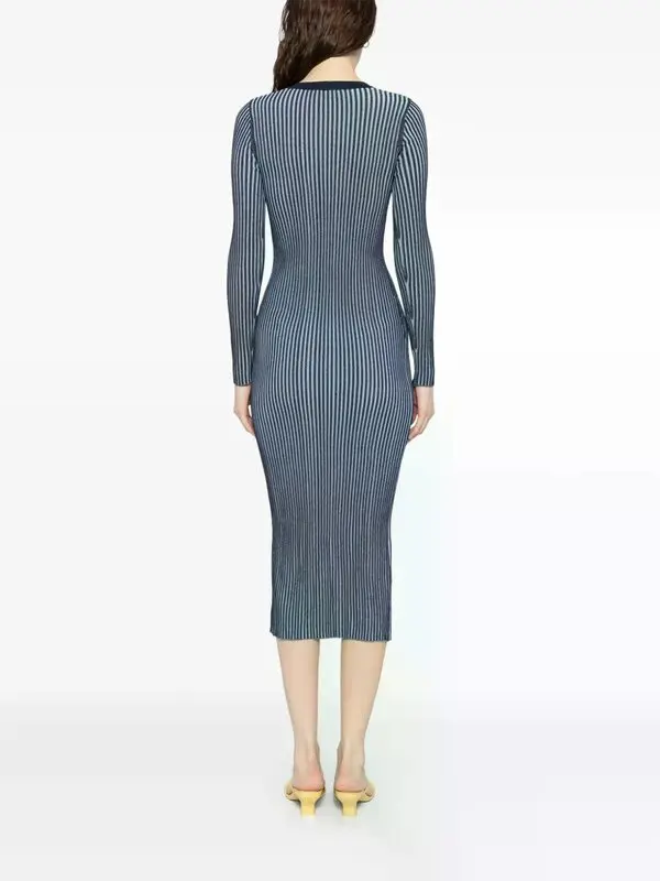 Staud Shoko Midi Dress - Blue