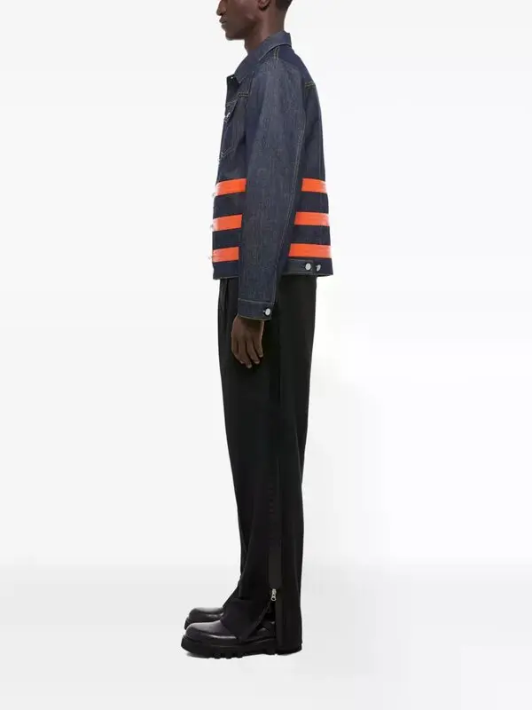 Helmut Lang Zip Detail Denim Trucker Jacket