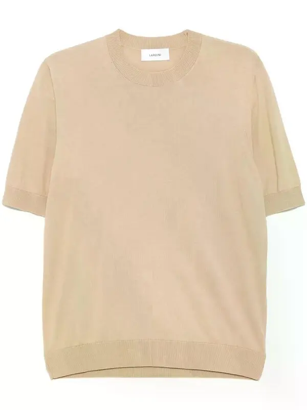 LARDINI Cotton T-shirt - Brown