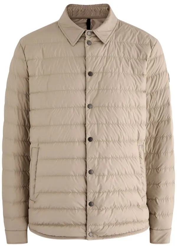 Moncler Bourdon Quilted Shell Jacket - Beige