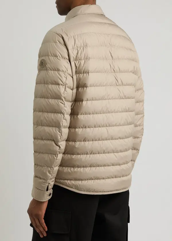 Moncler Bourdon Quilted Shell Jacket - Beige