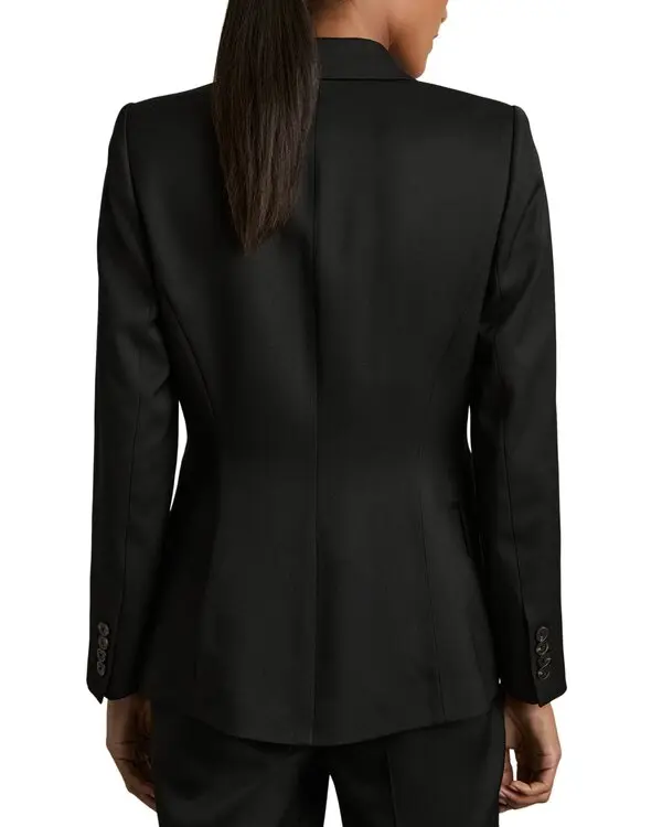 REISS Tailored Single-breasted Blazer - Black