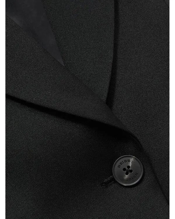 REISS Tailored Single-breasted Blazer - Black