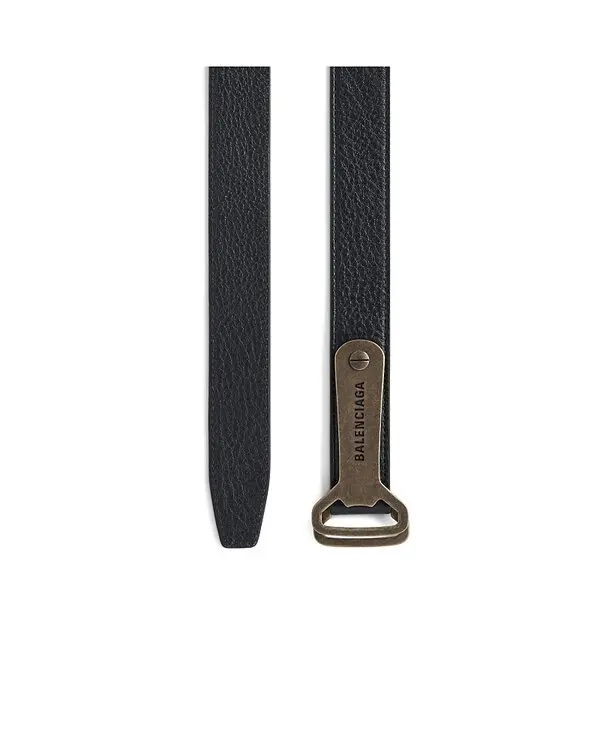 Balenciaga Bottle Opener D Ring Belt - Black