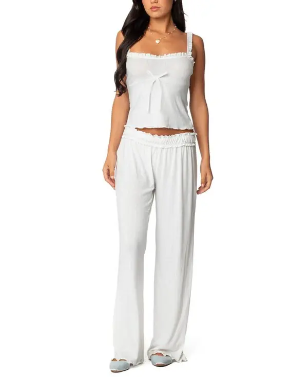 EDIKTED Sylvia Pointelle Pants