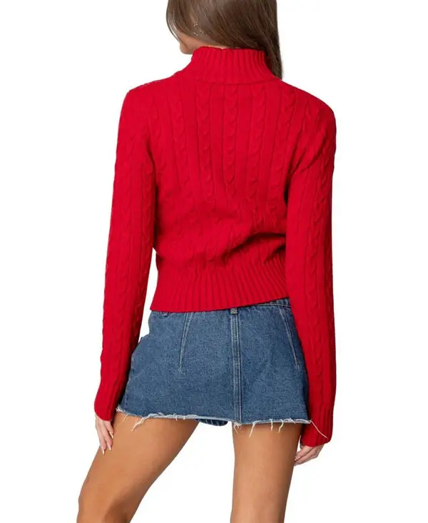 EDIKTED Ryn Zip Up Cardigan