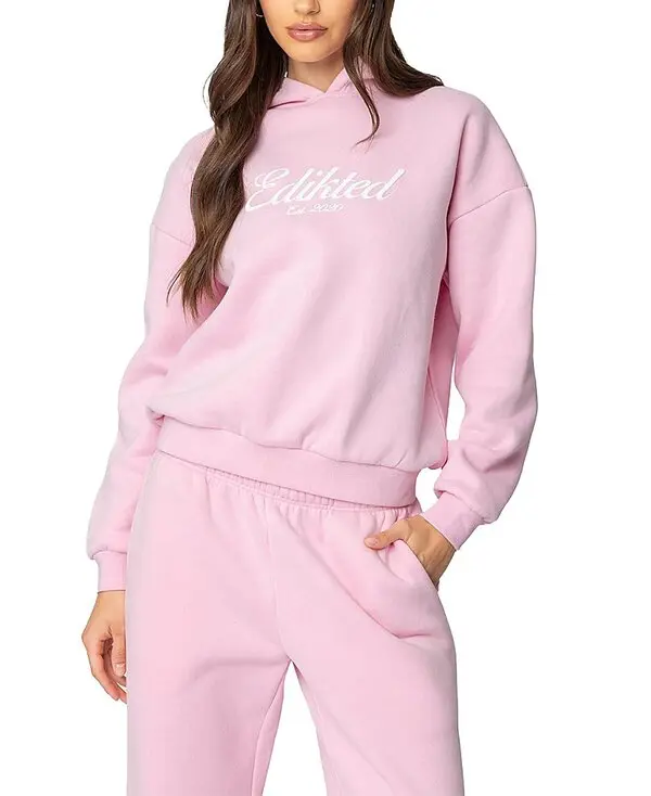 EDIKTED Miss Hoodie - Pink