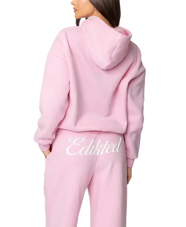 EDIKTED Miss Hoodie - Pink