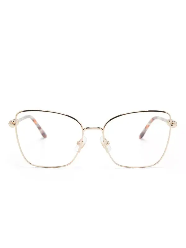 Carolina Herrera Butterfly-frame Eyeglasses - Gold