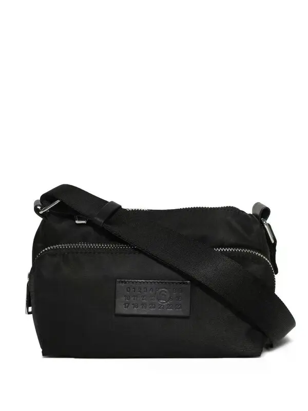 MAISON MARGIELA Numbers-patch Crossbody Bag - Black