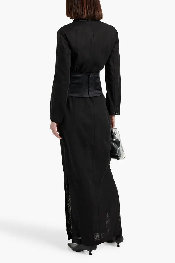 Brunello Cucinelli Bead-embellished Maxi Wrap Dress