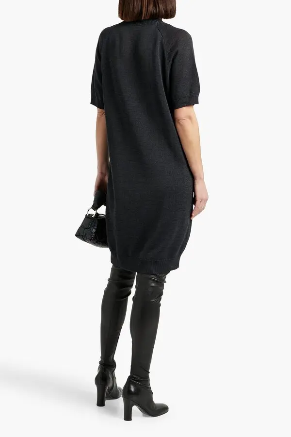 Brunello Cucinelli Bead-embellished Cotton Mini Dress