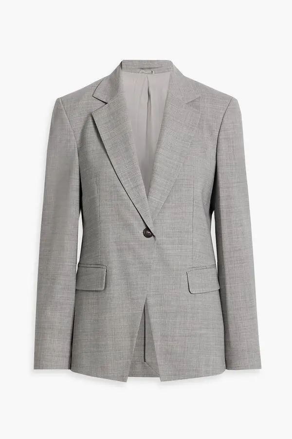 Brunello Cucinelli Bead-embellished Wool-blend Blazer