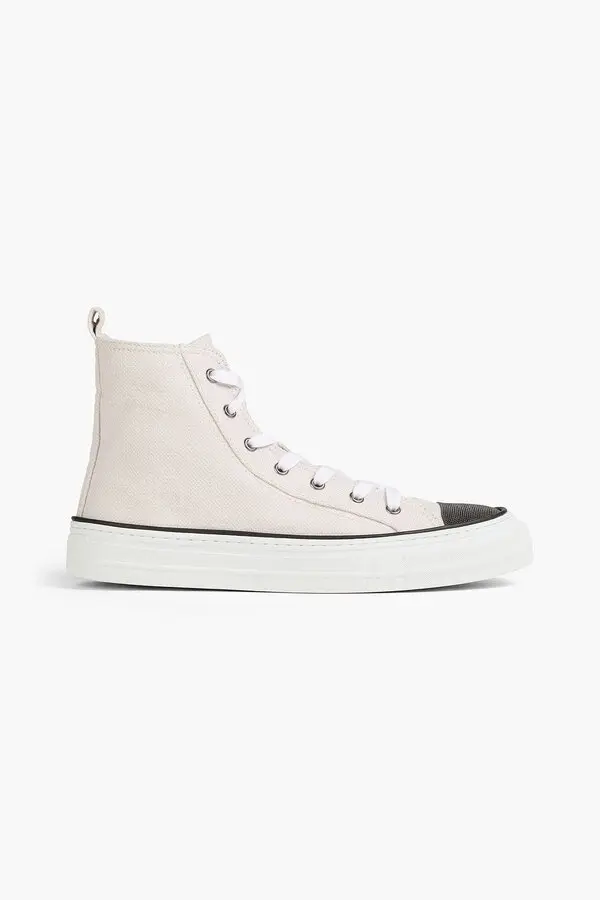 Brunello Cucinelli Canvas High-top Sneakers