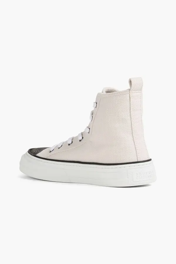 Brunello Cucinelli Canvas High-top Sneakers