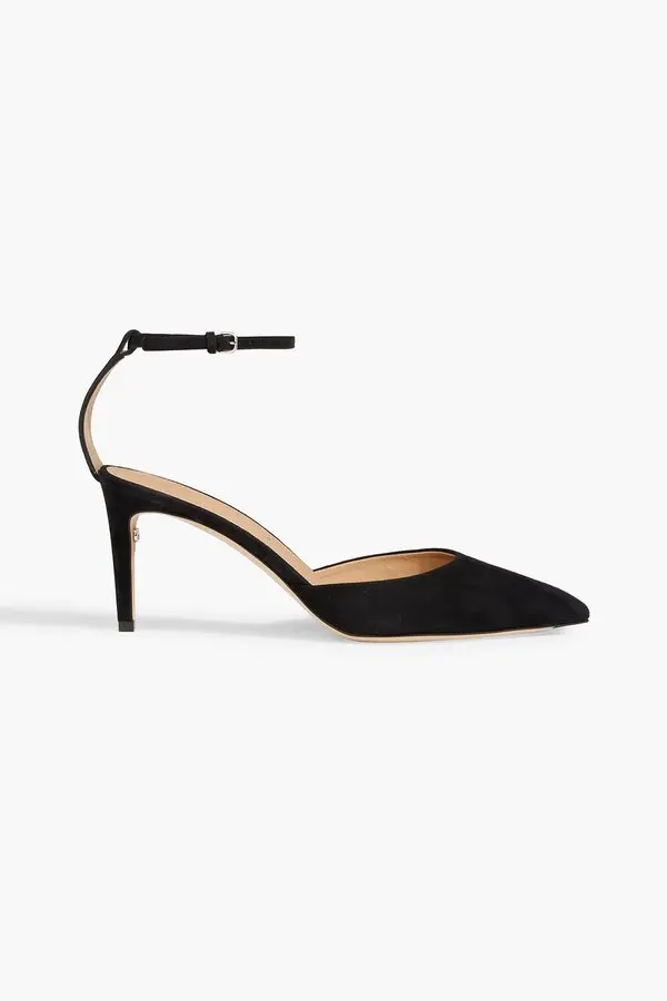 FERRAGAMO Iman Suede Pumps - Black