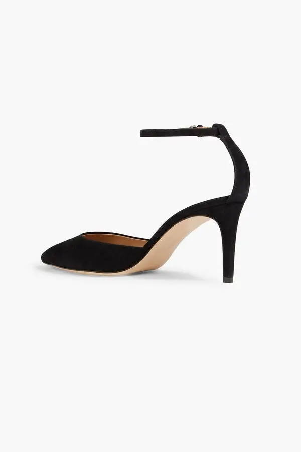 FERRAGAMO Iman Suede Pumps - Black