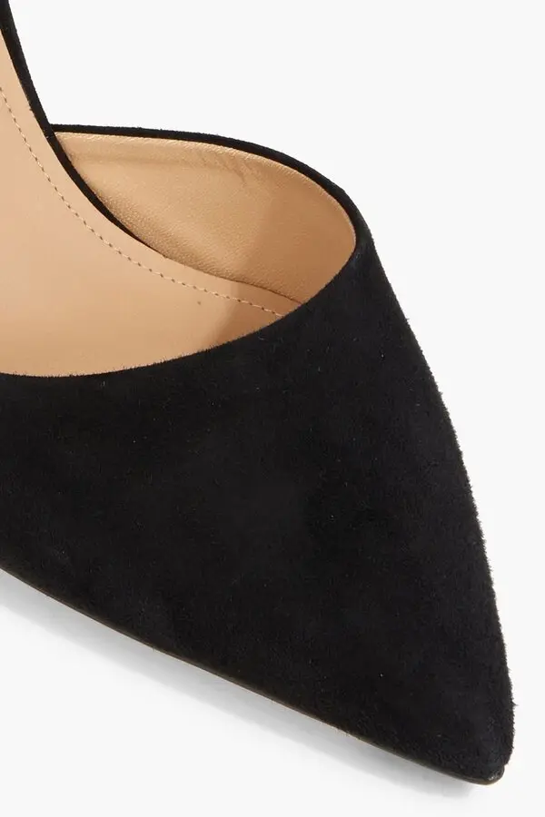 FERRAGAMO Iman Suede Pumps - Black