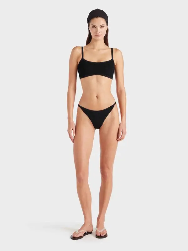 Hunza G Tyler Tonal Bikini Set - Black
