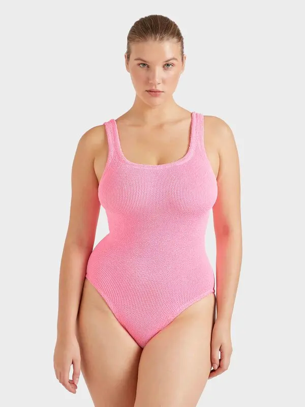 Hunza G Coverage Square Neck Swimsuit - Bubblegum