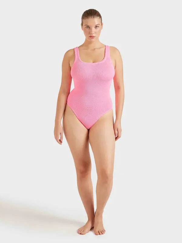 Hunza G Coverage Square Neck Swimsuit - Bubblegum