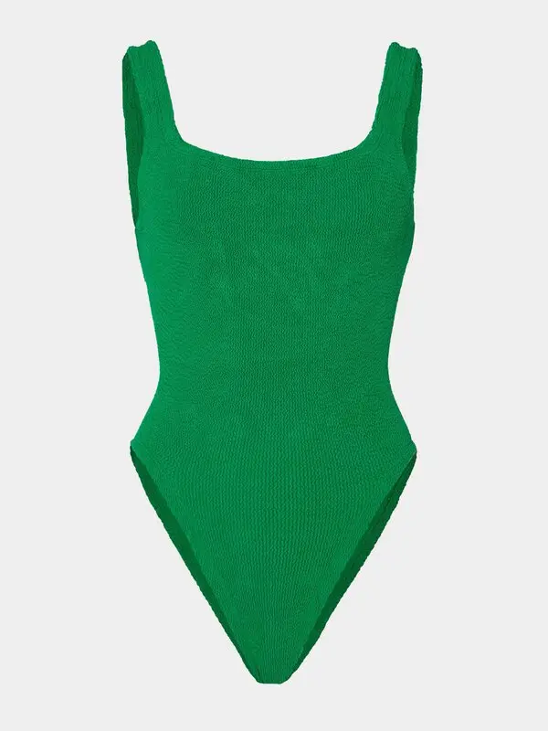 Hunza G Square Neck Swim - Emerald