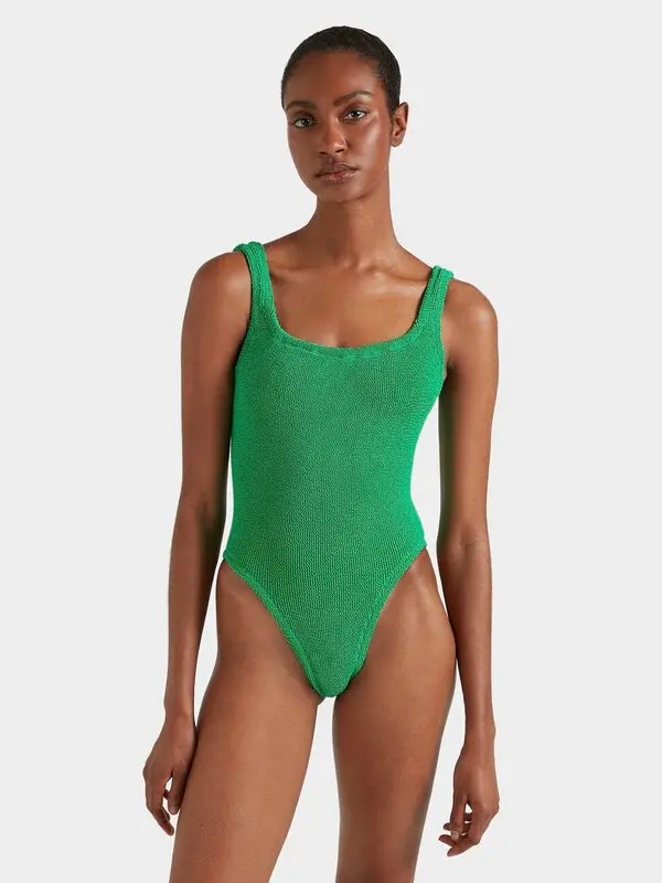 Hunza G Square Neck Swim - Emerald