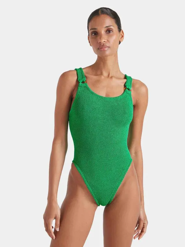Hunza G Domino One Piece Swimsuit - Emerald