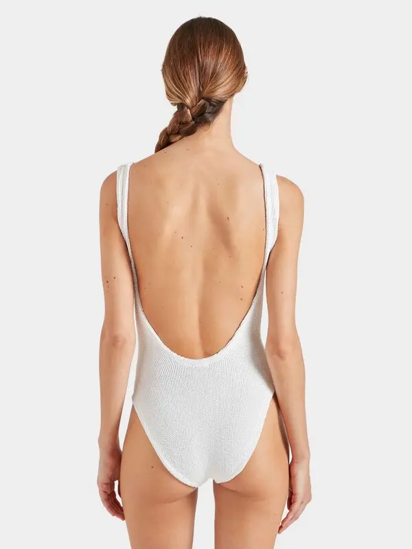 Hunza G Square Neck One Piece Swimsuit
