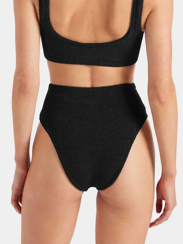 Hunza G High-waisted Bikini Bottom - Black