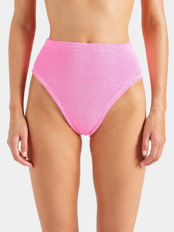 Hunza G High-waisted Bikini Bottom - Bubblegum