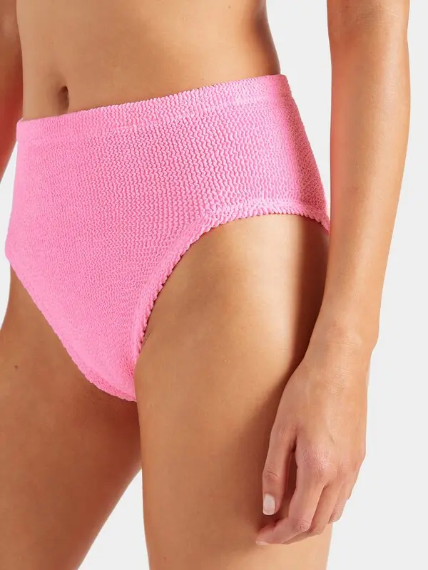 Hunza G High-waisted Bikini Bottom - Bubblegum