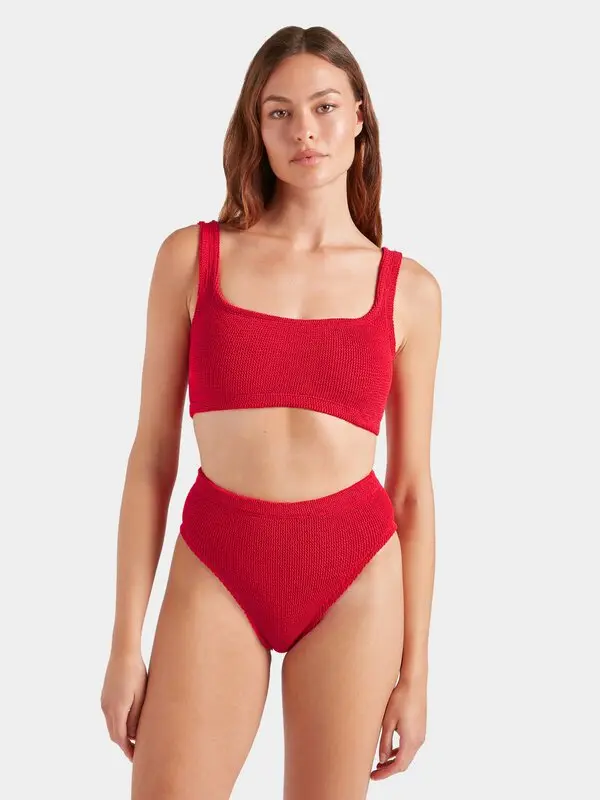 Hunza G Xandra Bikini Top - Red