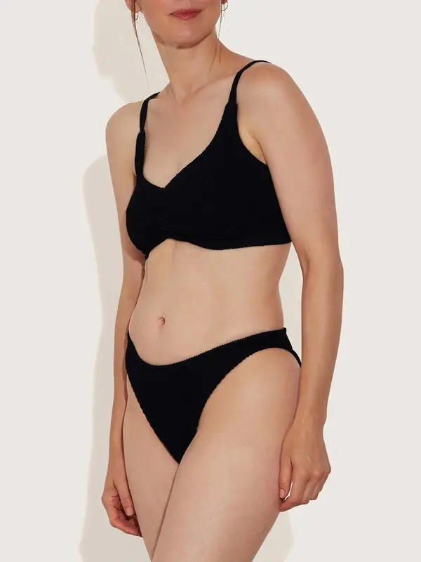 Hunza G Post-mastectomy Bikini - Black