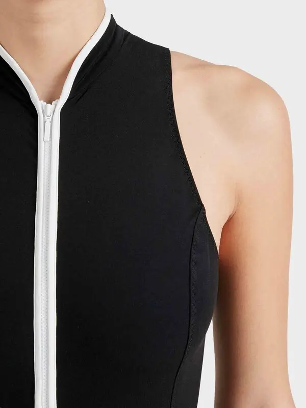 Hunza G Katya Upf 50+ Swimsuit - Black/white