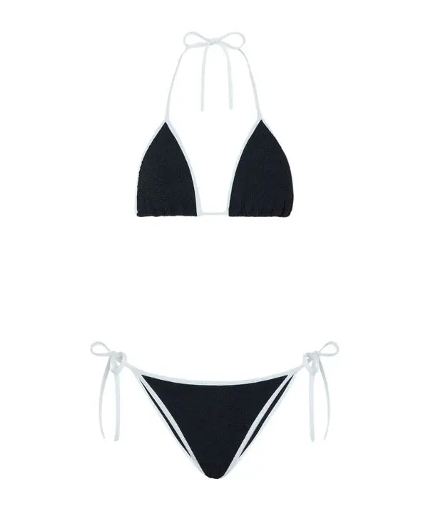 Hunza G Gina Bikini - Black/white