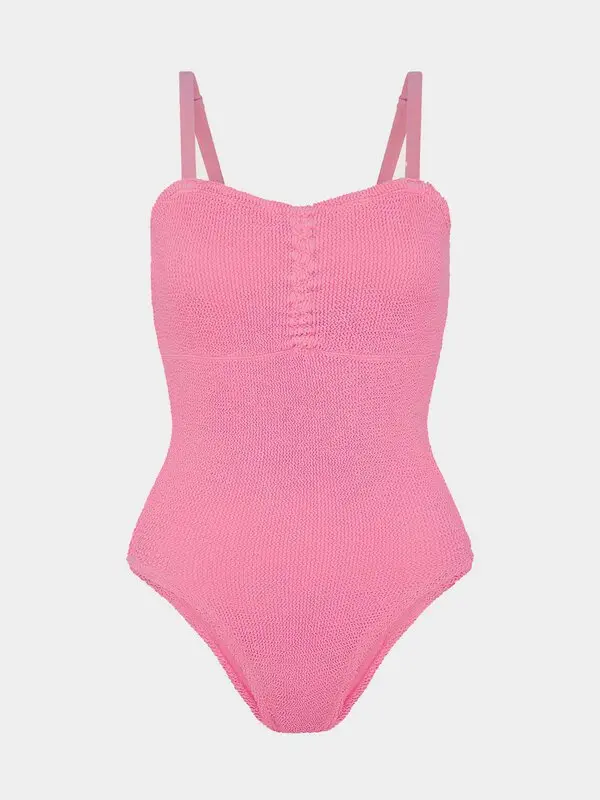 Hunza G Post-mastectomy One Piece Swimsuit - Bubblegum