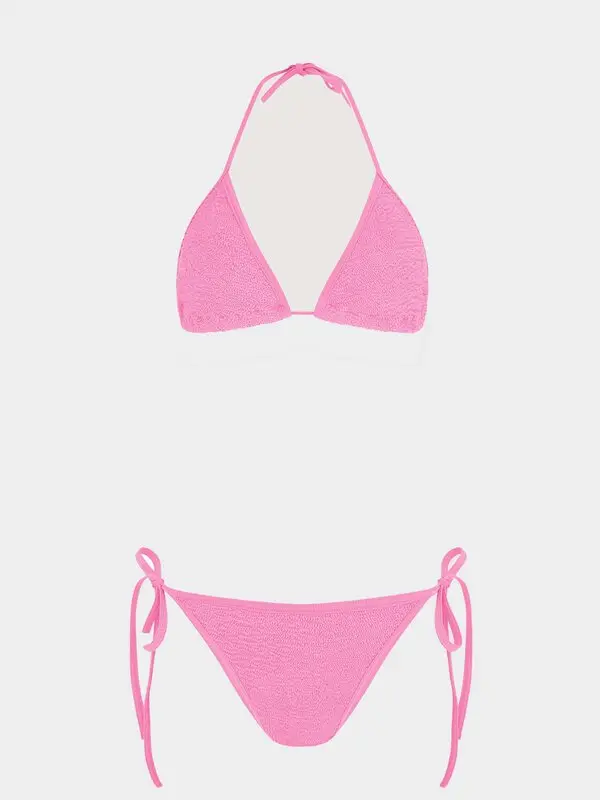 Hunza G Gina Triangle Bikini - Bubblegum