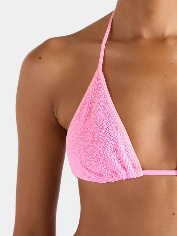 Hunza G Gina Triangle Bikini - Bubblegum