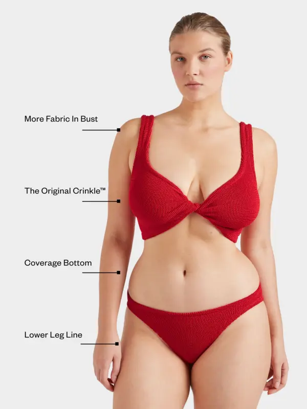 Hunza G Coverage Juno Two-piece Swimsuit - Red