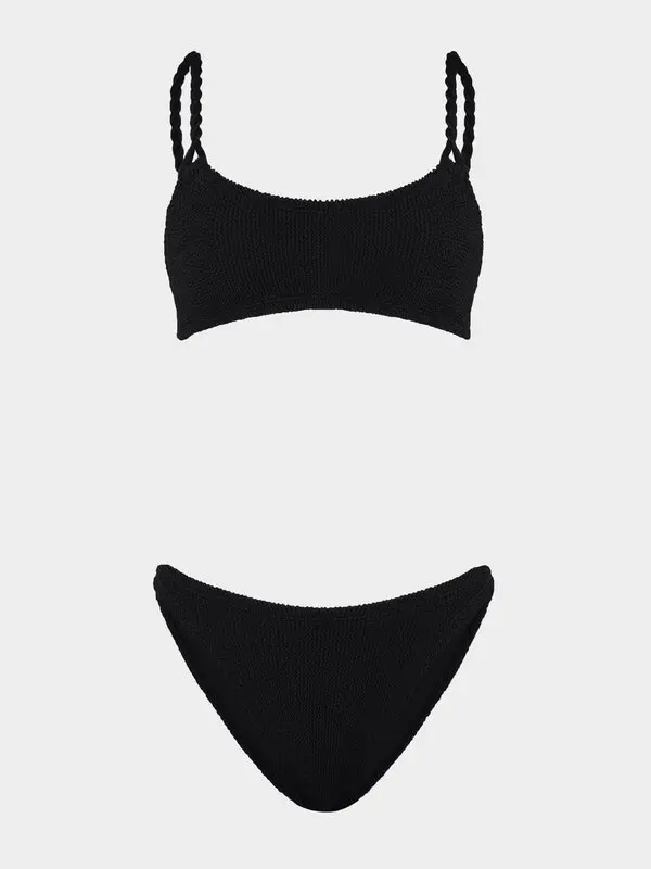 Hunza G Phoebe Bikini - Crinkle Black