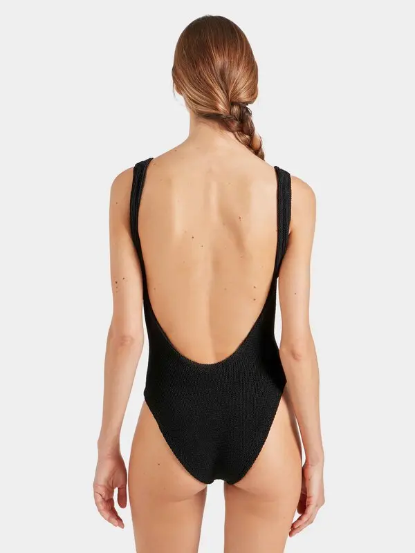 Hunza G Square Neck Swimsuit - Black