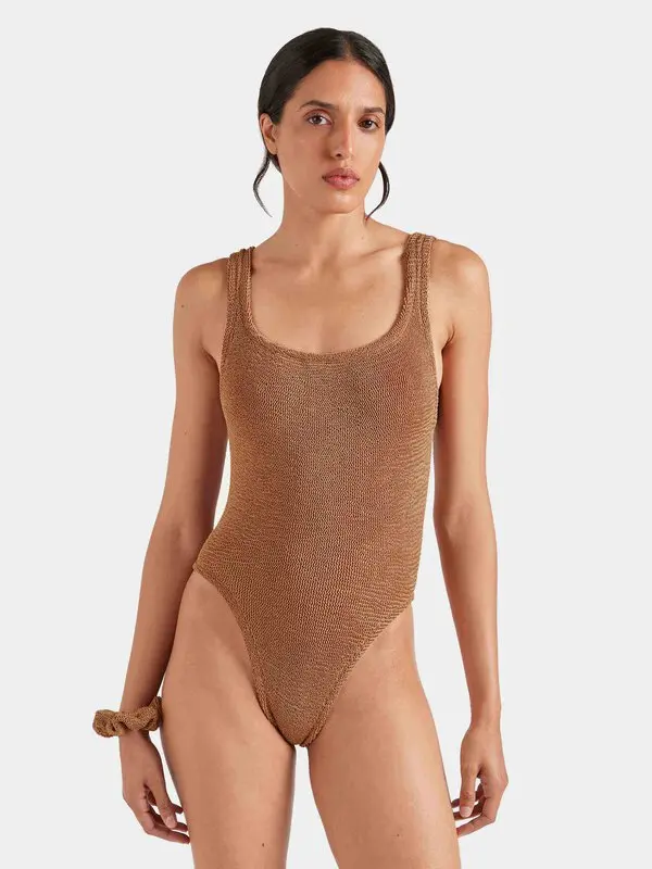 Hunza G Square Neck One Piece Swimsuit